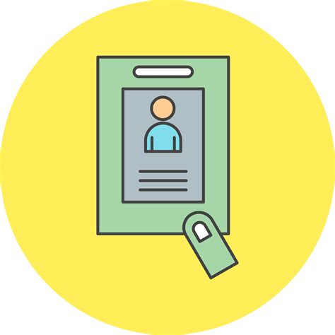 Vector Identity Card Icon 337128 Vector Art At Vecteezy