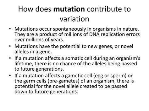 Ppt Variation Mitosis Meiosis And Mutation Powerpoint Presentation Id 3066544
