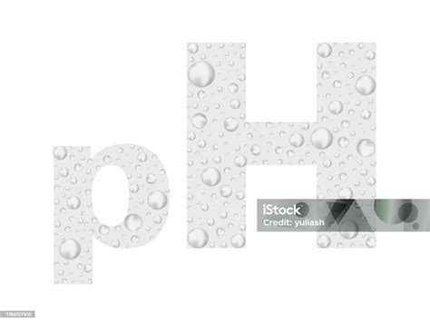 Θ 산염기 균형 거품에서 텍스트입니다 수소 지수 또는 물의 무게 화장품 화학 과학에 사용됩니다 거품이 튀는 투명한 포뮬러 3d 벡터 현실적인 과학에 대한 스톡 벡터 아트 및