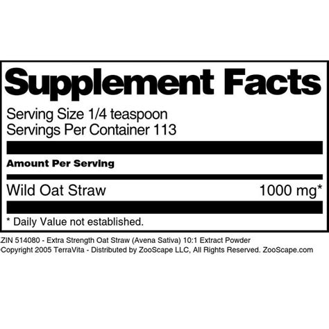 Oat Straw Extract