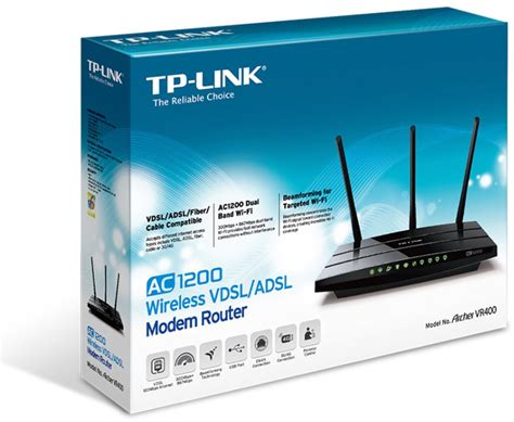 TP Link VR AC Wi Fi VDSL ADSL Modem Gigabit Router Annex B Discomp