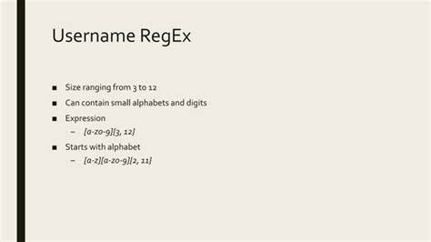 Regular Expression Ppt