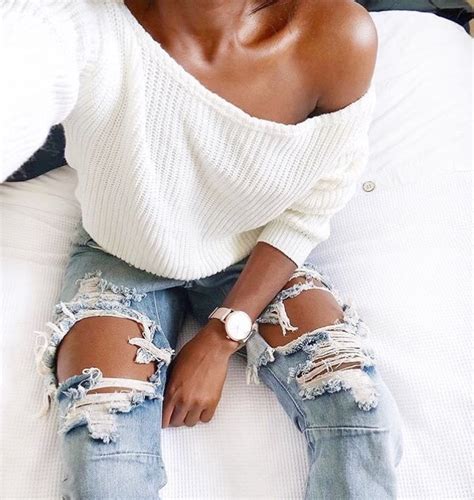 Ripped Jeans Cute And Inspiration Image 6185948 On