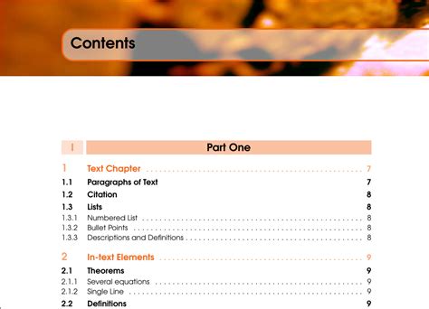 Xetex Reproducing Toc Styling Following The Legrand Orange Book With