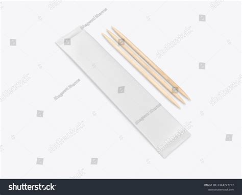 Toothpick Packaging Template 3d Illustration Stock Illustration
