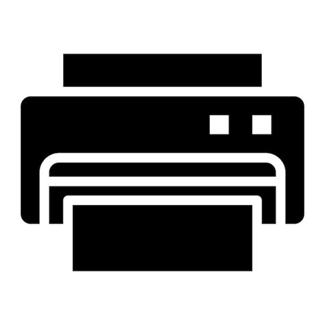 Imagen Vectorial Del Icono De La Impresora Puede Utilizarse Para Imprimir Vector Premium