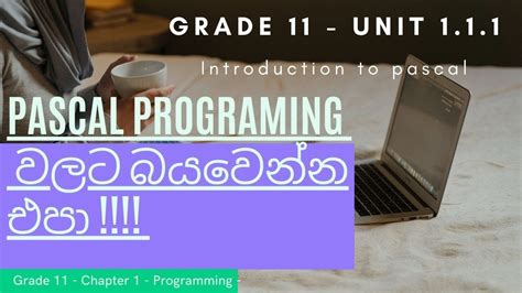 Gce Ol Ict Grade 11 Programming Pascal Unit 111 Youtube