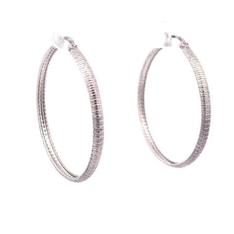 Moulty Silver Hoop Earrings Silverworks