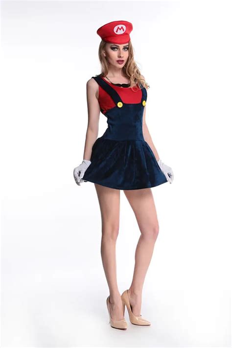 Moonight Super Mario Costume Adult Womens Fancy Dress Ladies Super
