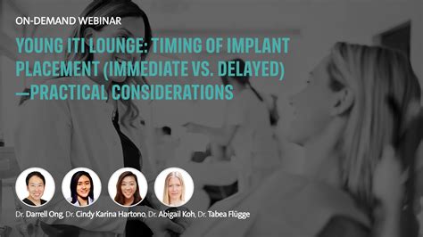 Young Iti Lounge Timing Of Implant Placement Immediate Vs Delayed