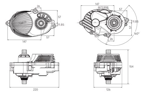 110nm Mid Drive Motor P110 Preeto