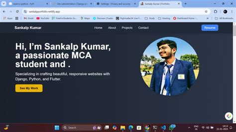 Portfoliolaunch Webdev Techjourney Mcalife Tailwindcss Sankalp Kumar