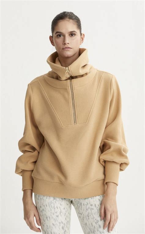 Vine In Tan Ottoman Rib Half Zip Pullover VARLEY USA Varley US