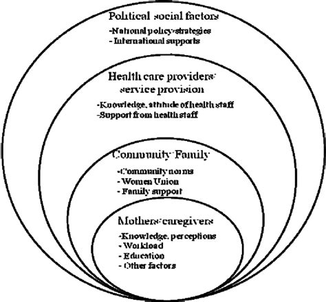 Conceptual Framework Of The Multi Level Factors That May Influence Iycf