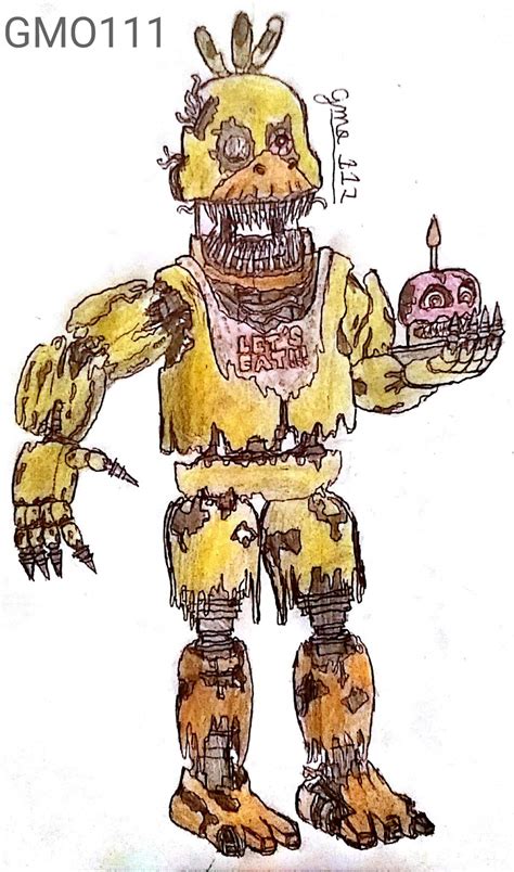 Desenho Da Nightmare Chica Five Nights At Freddys PT BR Amino