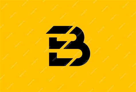 Premium Vector Letter Eb Logo Design Letter Eb Monogram Logo Template Element Vector
