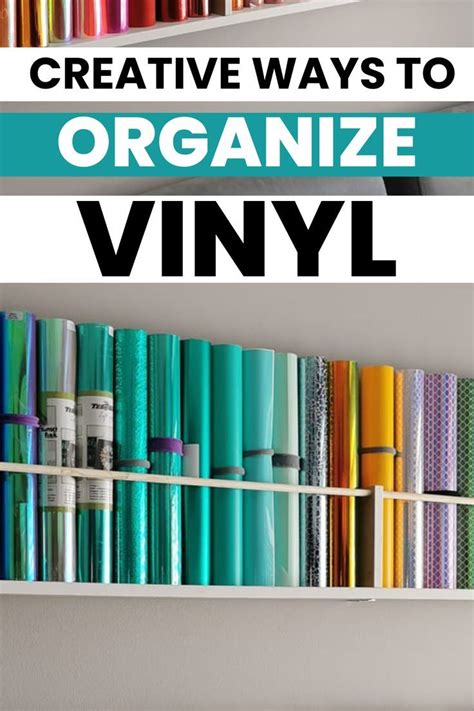 CREATIVE WAYS TO ORGANIZE CRICUT VINYL Vinyl Paper Storage Vinyl