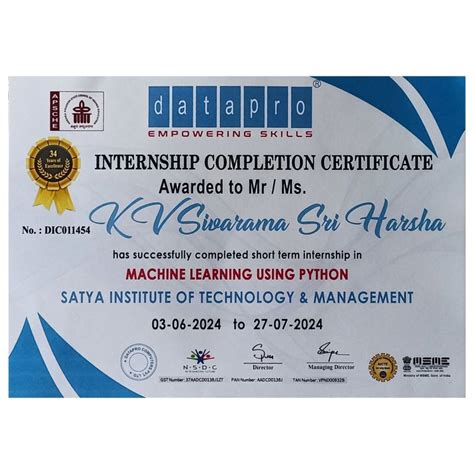 harsha k v s s on linkedin internship machinelearning python