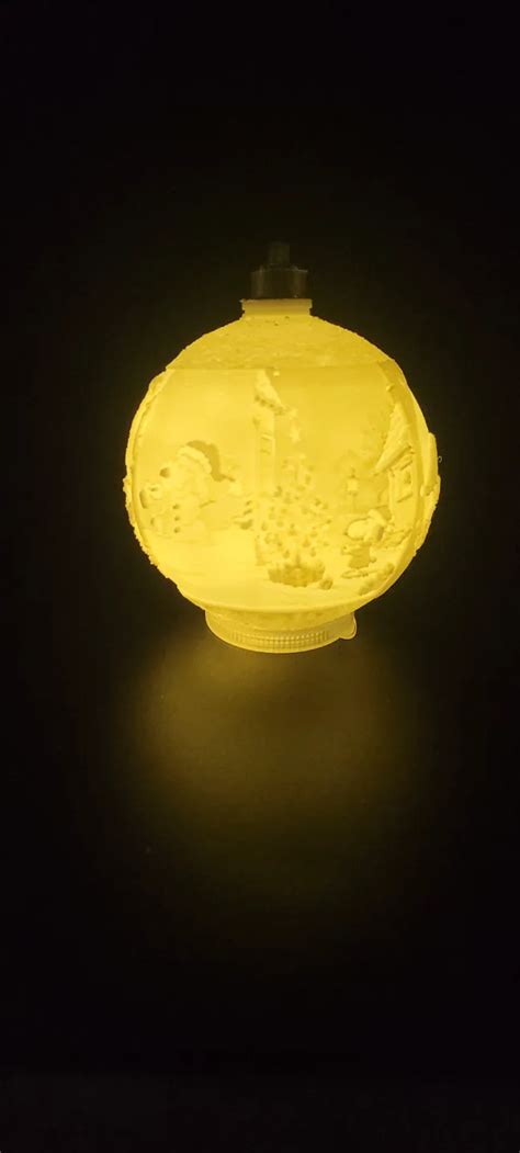 Christmas Snoopy Lithophane Ornament By Galactic Creations 3d Makerworld