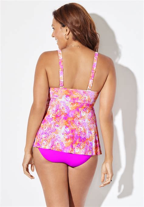 V Neck Twist Tankini Set Swimsuits For All