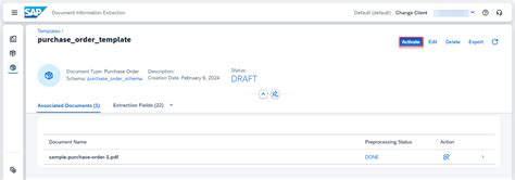 Create Template For Purchase Order Documents Sap Tutorials