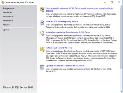 Tutorial de instalação do Microsoft SQL Server Express