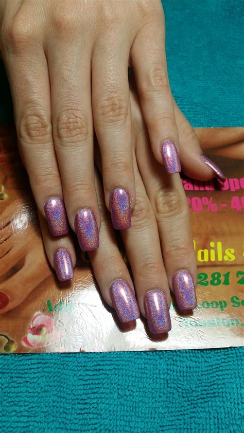 Sns Dipping Holographic Nails