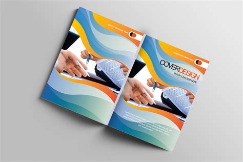 หน้าปกรายงานไฟล์ Word สำหรับแก้ไข พร้อมพื้นที่ใส่รูปภาพ Cover Template Graphypik