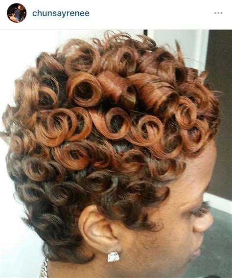Pin On Haircrush Pin Curls Short Hair Short Hair Styles Finger
