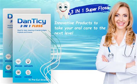 Amazon Com Super Floss Dental Floss For Braces Ultimate Floss Pre Cut Strands 70 Count 1