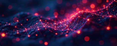 Interconnected Dots Forming A Complex Network Structure Wireless Innovation Cloud Computing