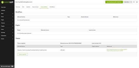 WordPress Vulnerability Checker MainWP Website Management
