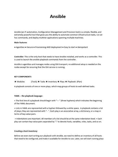 Ansible Notes For Devops Pdf Web Server Internet And Web