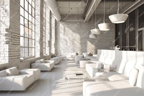 Premium Photo Minimalist Cafe Interior With Blank Wall And Elegant