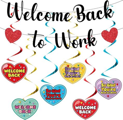 Welcome Back To Work Decoration Banner So Glad Youre Back