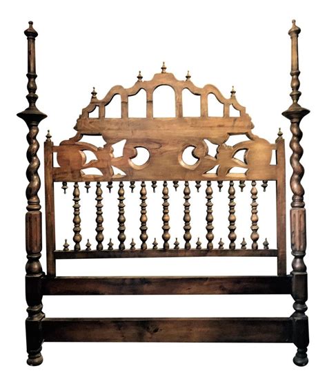 Handcarved Oak Queen Headboard On Headboard Queen