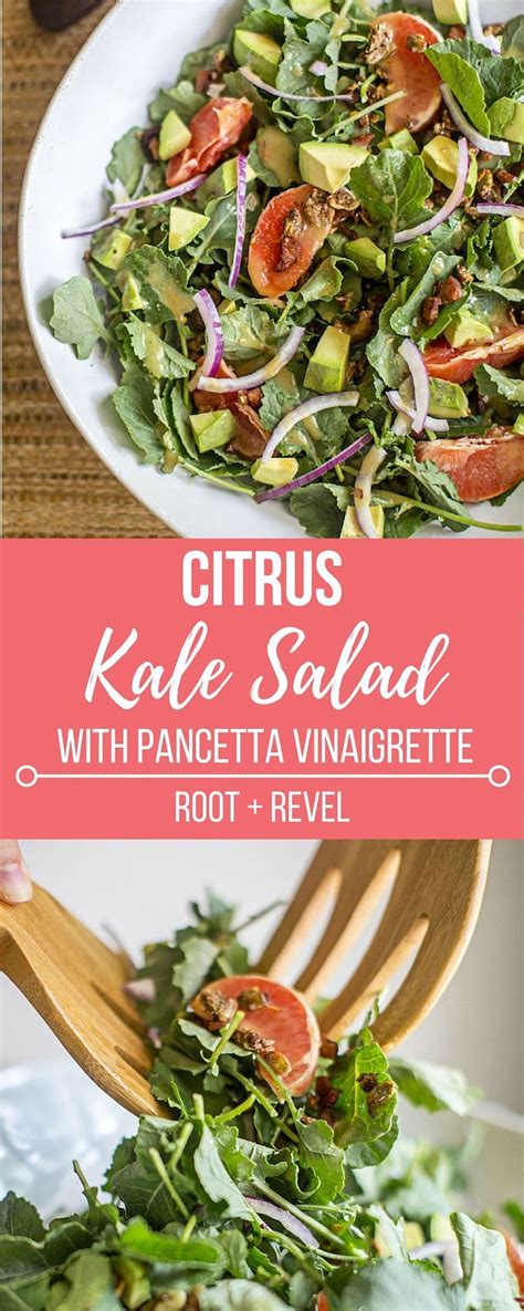 The Sweet And Tangy Crispy And Crunchy Citrus Kale Salad With Maple