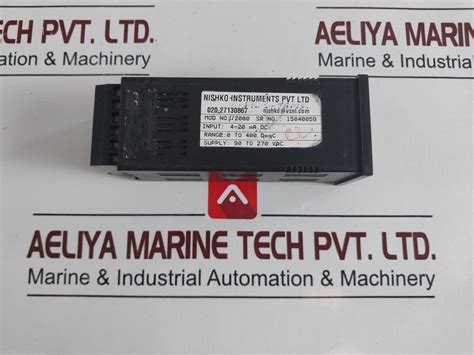 Aeliya Marine Tech Pvt Ltd Nishko µcs 2000 0 To 400 Deg C Process