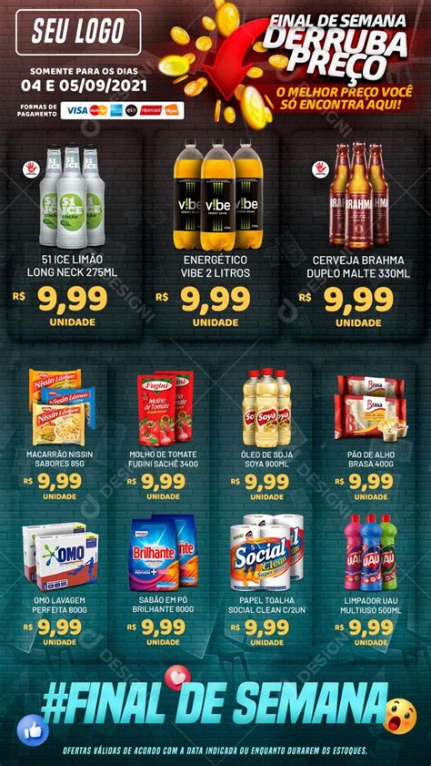 Mini Encarte Supermercado Final De Semana Derruba Preços Produtos