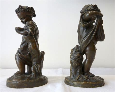 Proantic Fall And Spring A Pair Of Bronzes