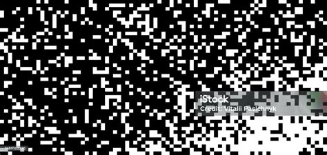흑백 랜덤 픽셀 패턴 셔플 픽셀 텍스처 배경입니다 클래식 픽셀 아트 벡터 일러스트레이션 가상현실에 대한 스톡 벡터 아트 및 기타