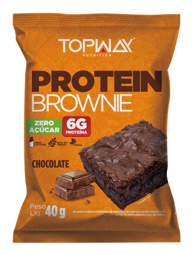 Protein Brownie Topway Chocolate 40gr Protein Brownie Topway