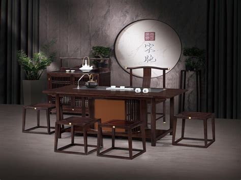 熙叶家具新中式实木办公茶桌禅意家用茶台茶桌功夫茶几 301 逛蠡口