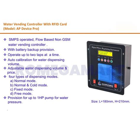 Water Vending Machine Rfid Card Operated Water Atm Machine Accord Power Digital Products