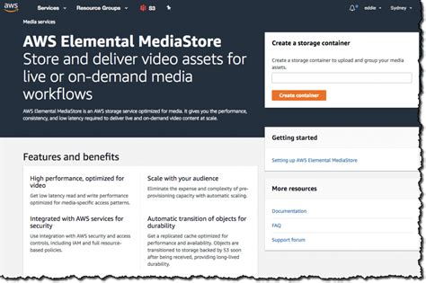 how to send live video to aws elemental mediastore aws for mande blog