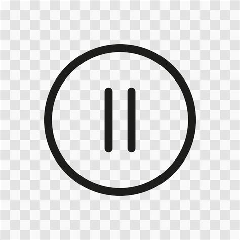 Premium Vector Free Vector Pause Icon