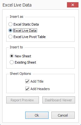 Excel Reporting Service Dbxtra Reporting Software