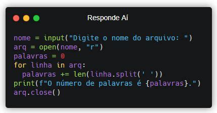 Arquivos Python Resumo E Exerc Cios Resolvidos Responde A