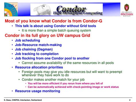 ppt use of condor and glow for cms simulation production powerpoint