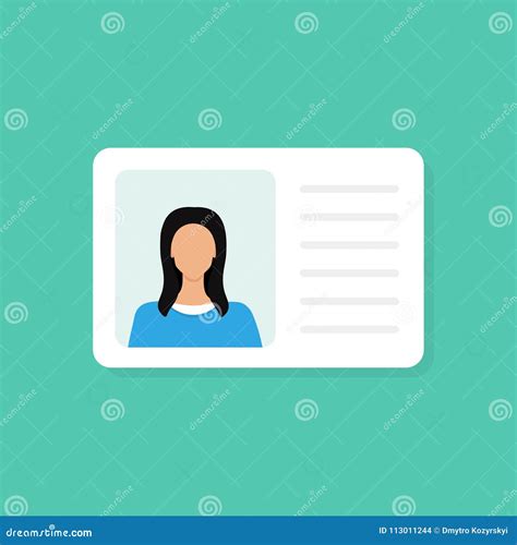 Ausweiskarte Daten Der Persönlichen Information Ausweis Mit